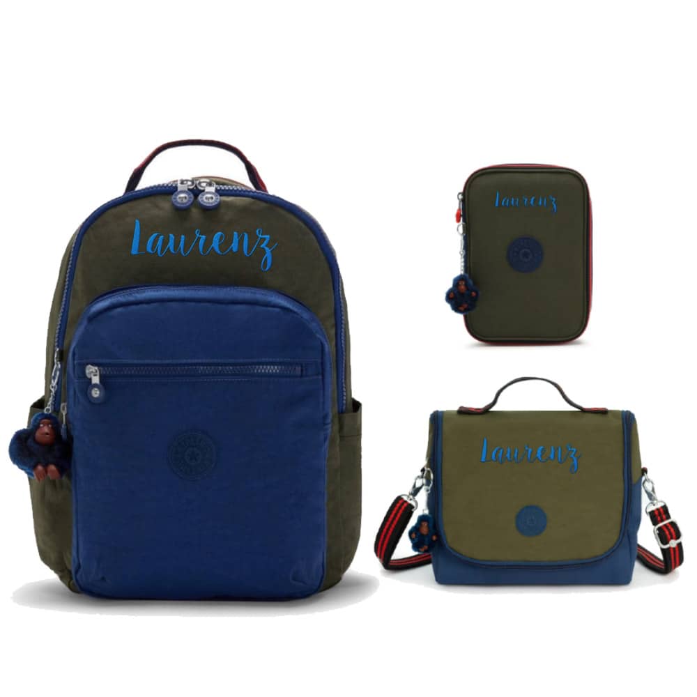 Kit Mochila Kipling + Estojo 100 Pens Kipling - Pink - Tudo com Nome